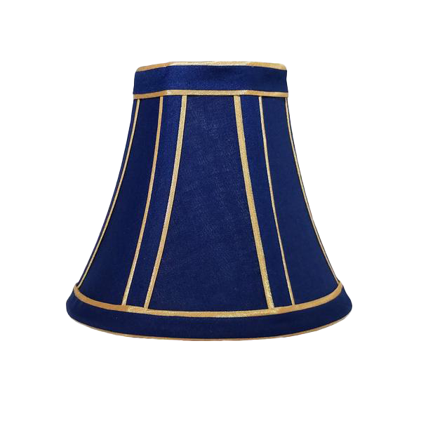 Midas Touch in Navy Blue and Gold | Clip-On Empire Chandelier Shade ...