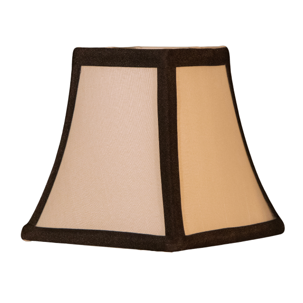 Work Those Angles | White Square Clip-On Lamp Shade with Black Trim ...